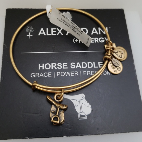 Alex and Ani | Jewelry | Nwt Alex And Ani Horse Saddle Bangle Rg | Poshmark